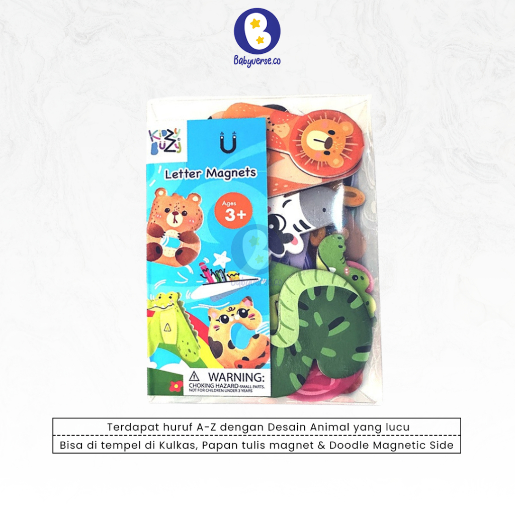 Jual Mainan Edukasi Anak Letter Magnetic Lucu Desain Animal Magnet ...