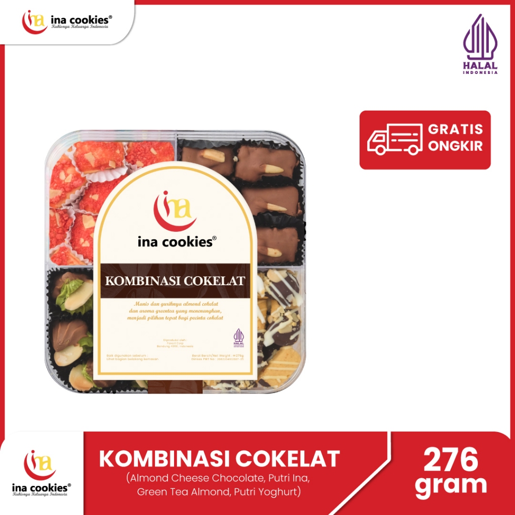 Jual Ina Cookies Kue Kering Kombinasi Coklat | Shopee Indonesia