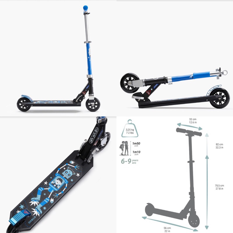 Jual scooter Oxelo MID 1 (maks berat badan 100kg) | Shopee Indonesia