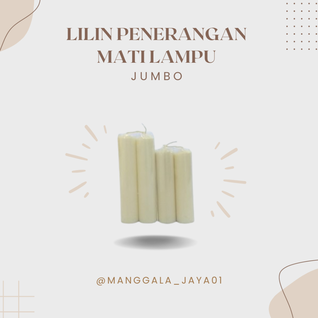 Jual LILIN MATI LAMPU PUTIH JUMBO / LILIN DOA | Shopee Indonesia