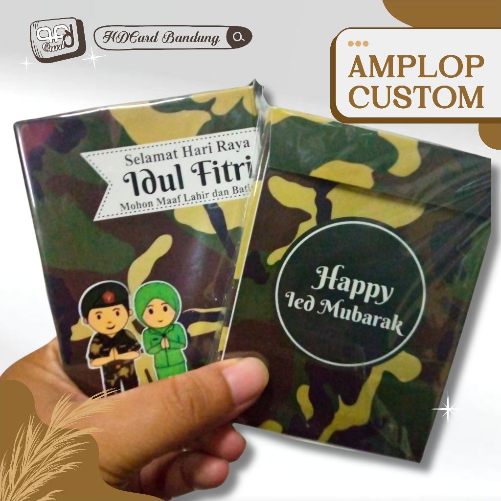 Jual Amplop Lebaran Custom Nama & Foto - Amplop THR Lebaran 1 Pack isi ...