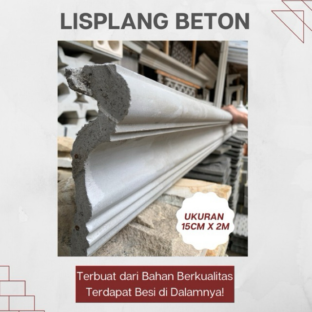 Jual Lisplang beton 15 cm x 2 m | lisplang minimalis, lisplang ...