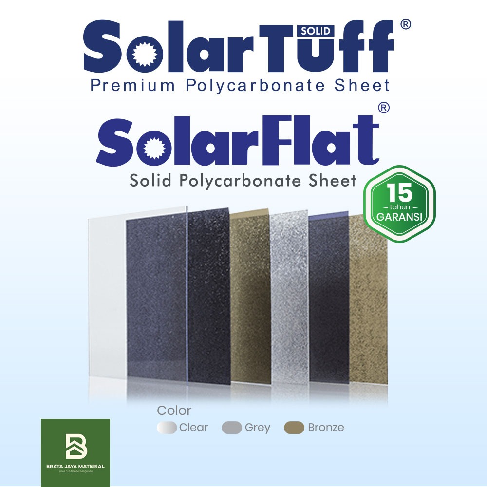 Jual SolarFlat 3mm Solar Flat Solartuff Solid Solar Tuff Atap | Shopee ...