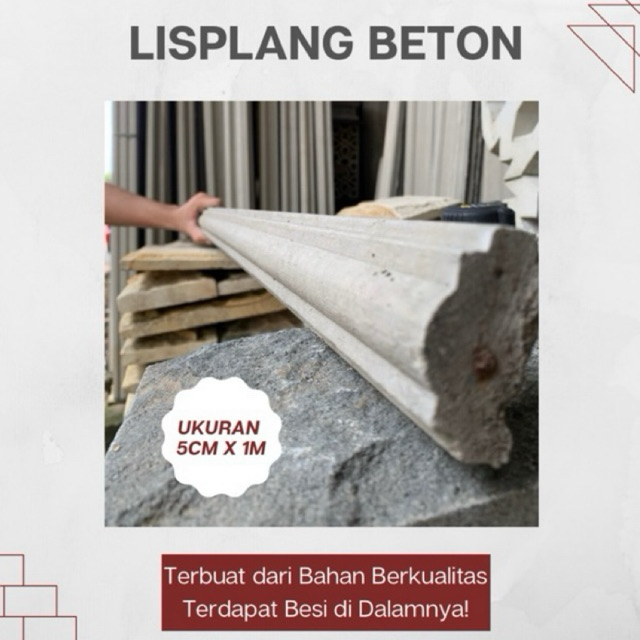 Jual Lisplang beton 5 cm x 1 m | lisplang minimalis, lisplang, lisplang ...