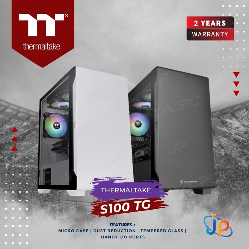 Jual Thermaltake S100 TG Micro Case - Tempered Glass Casing | Shopee ...
