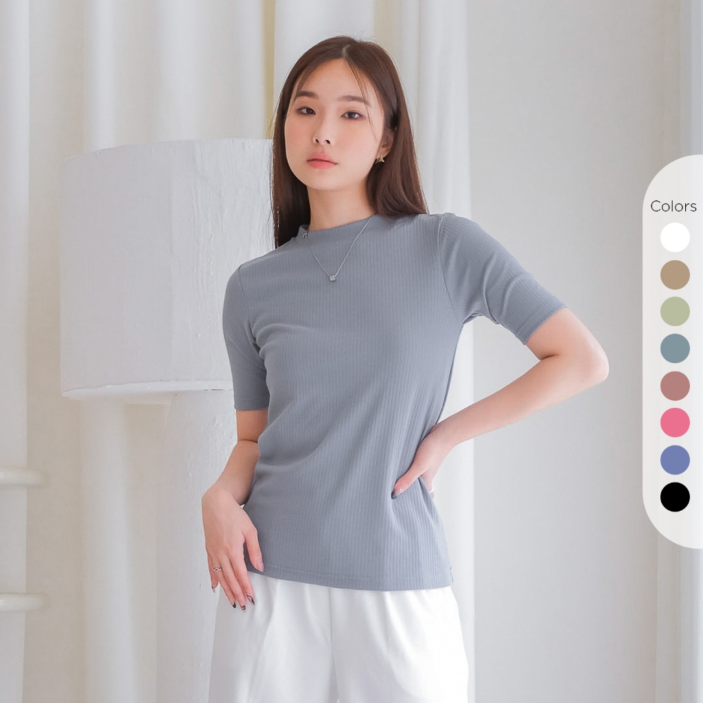 Jual Isla Morgan Tee - Basic Inner Kerah Pendek - Kaos Basic Lengan ...