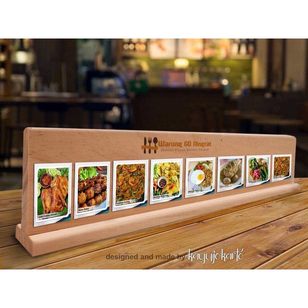 Jual papan menu kayu//menu restoran/cafe/tempat makan | Shopee Indonesia