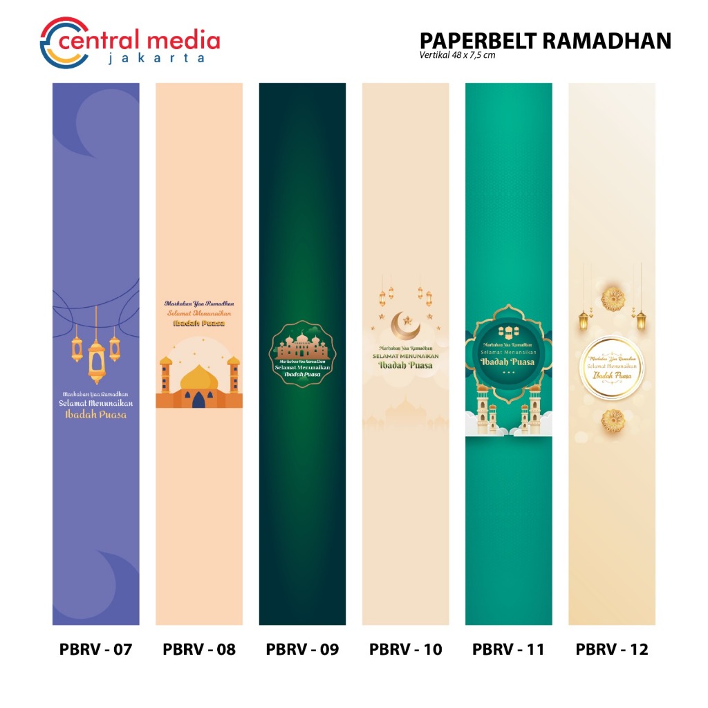 Jual Paper Belt Ramadhan Vertikal isi 50 Pcs Sleeve Label Box Dus ...