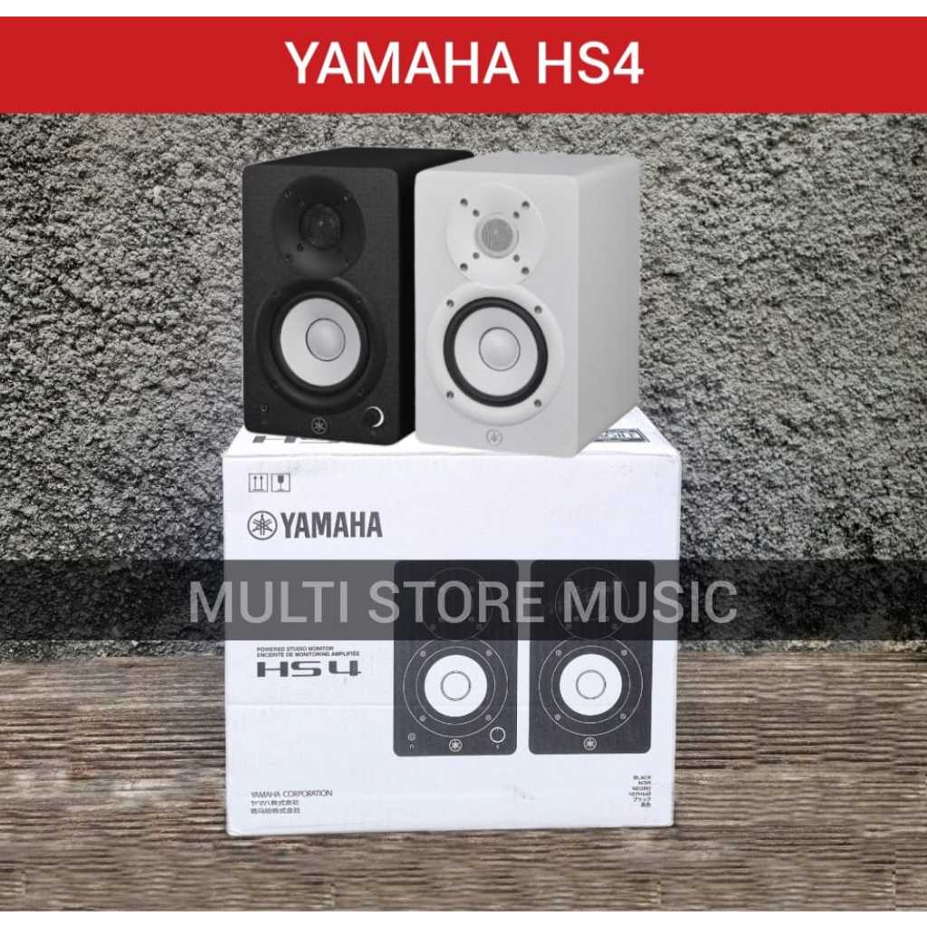 Jual Yamaha HS4 - HS 4 - HS-4 - Speaker Studio Monitor Flat - Original | Shopee Indonesia