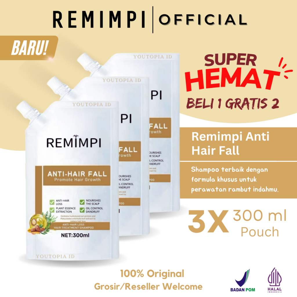 Jual ⚡𝐏𝐑𝐎𝐌𝐎⚡Remimpi Shampo Rambut Rontok Anti Ketombe & Penumbuh Rambut ...