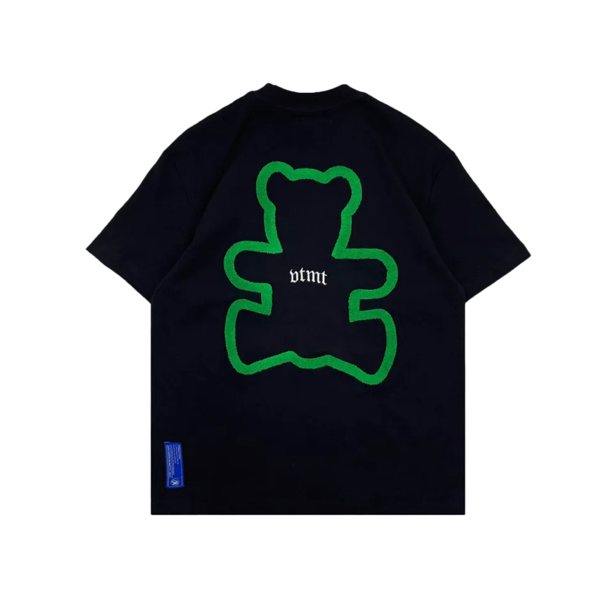 Jual VTMT Outline Tuft Green Bear Tee Black 100% Original | Shopee Indonesia