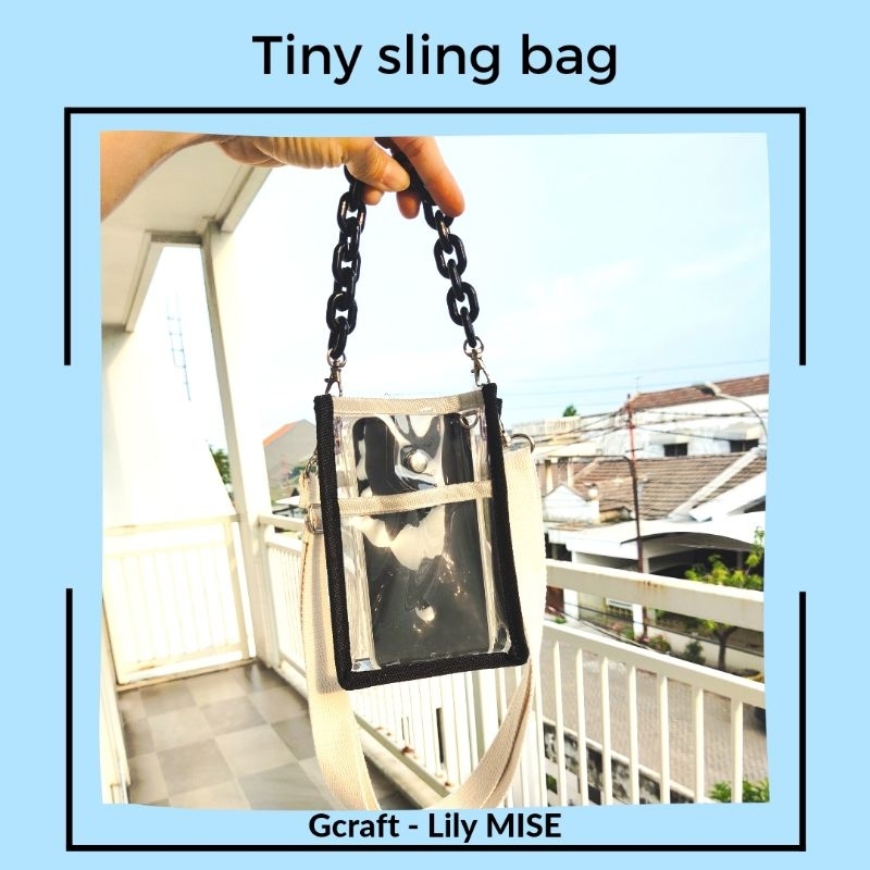 Jual tiny clear bag - tas hp - tas hape - tas selempang mini - phone ...