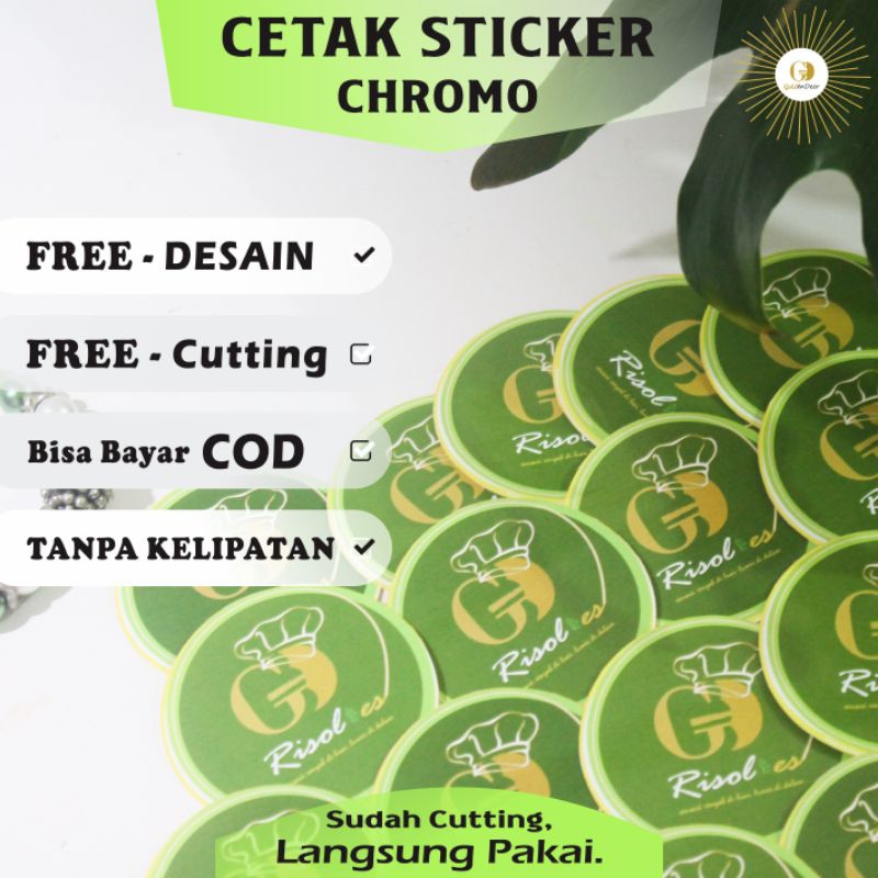 Jual Cetak Stiker Bontax/ Custom Sticker Logo/ Sticker Logo Olshop ...