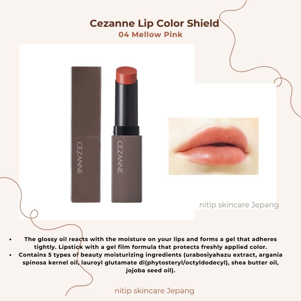 Jual cezanne lip color shield, lip souffle original cezanne japan | Shopee Indonesia