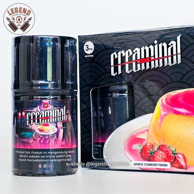 Jual FREEBASE - LIQUID CREAMINAL Japanese Strawberry Pudding 60ML 3MG ...