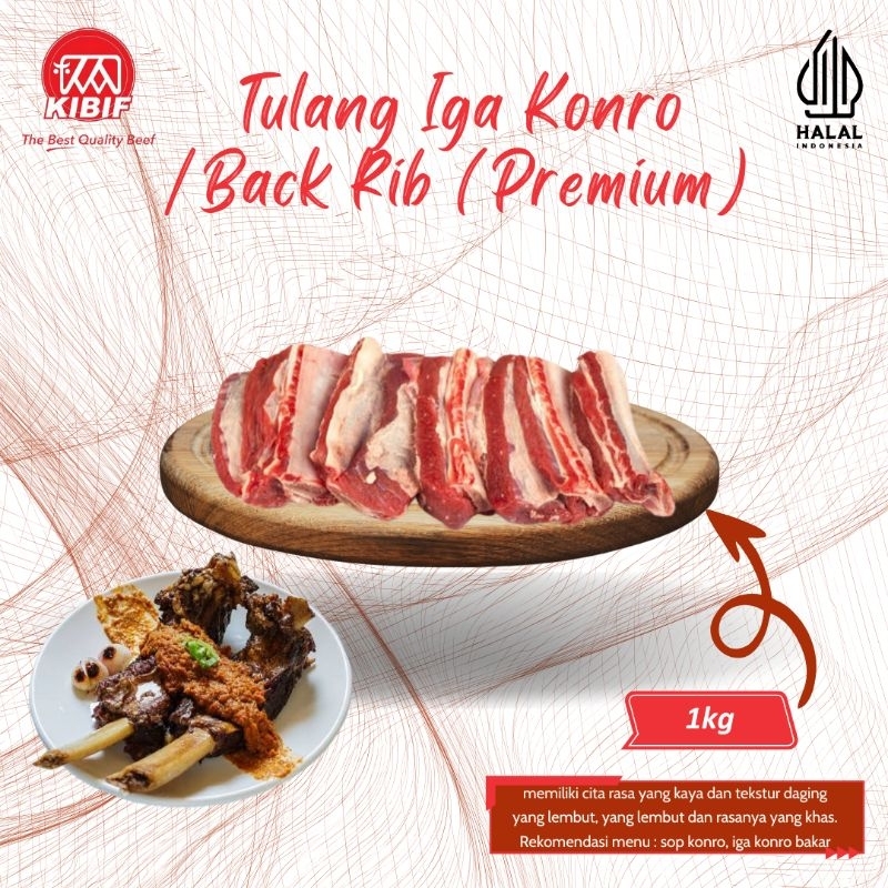 Jual Tulang Iga Konro / Back Rib 1kg (Reguler/Premium) | Shopee Indonesia