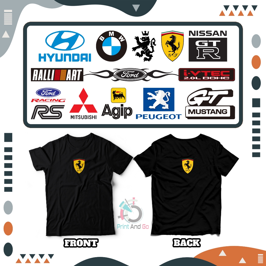 Jual SABLON SETRIKA SABLON DTF PRINTING TEMA BRAND LOGO OTOMOTIF VOL1 ...