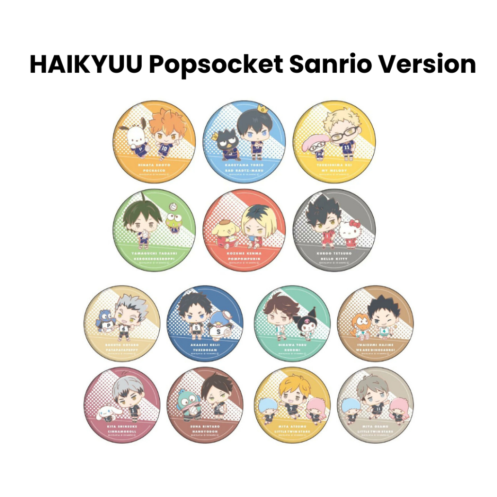 Jual Popsocket Anime HAIKYUU! SANRIO Version Ponsel Griptok | Shopee ...