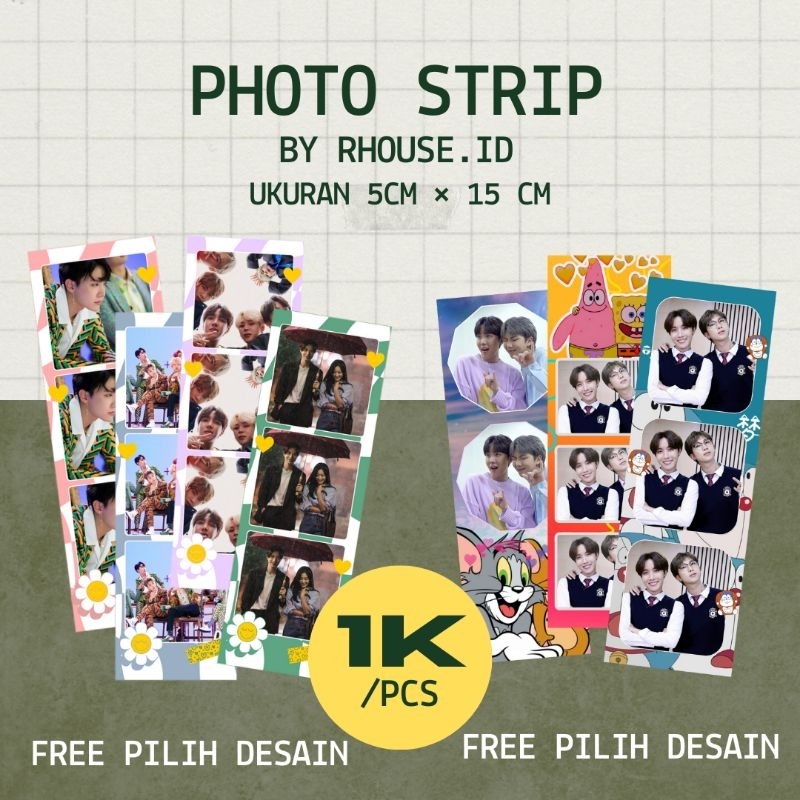 Jual PHOTO STRIP TERMURAH PALING LARIS || BANYAK PILIHAN DESAIN ...