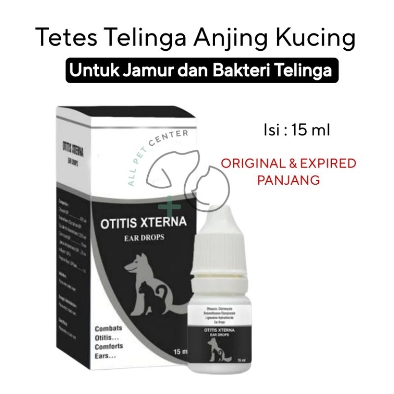 Jual Obat Tetes Telinga Anjing Kucing Otitis Xterna Untuk Jamur dan ...