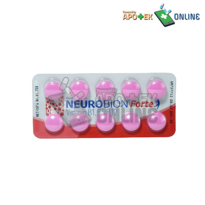 Jual 1 Strip Neurobion Merah Pink Forte isi 10 | Shopee Indonesia