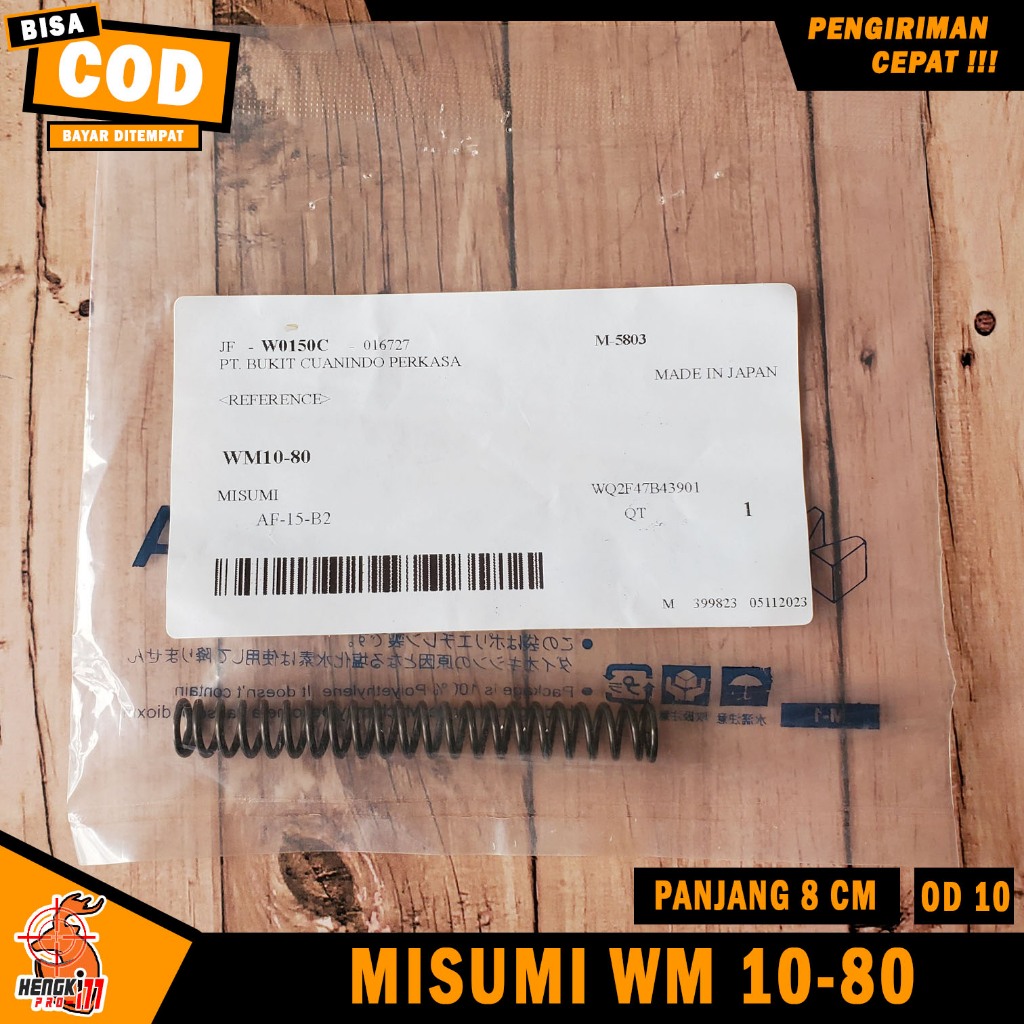 Jual Per Misumi Mizumi Jepang Misumi Bulat WM 10-80 OD 10 Panjang 8 cm Sedang | Shopee Indonesia