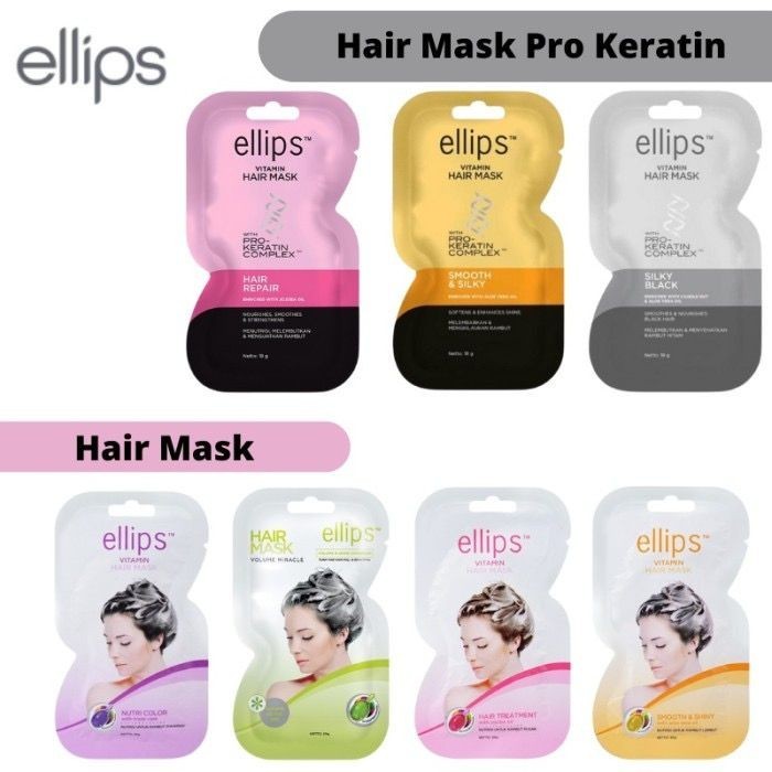 Jual Ellips Vitamin Hair Mask / Pro Keratin Complex 20g / 18g | Shopee ...