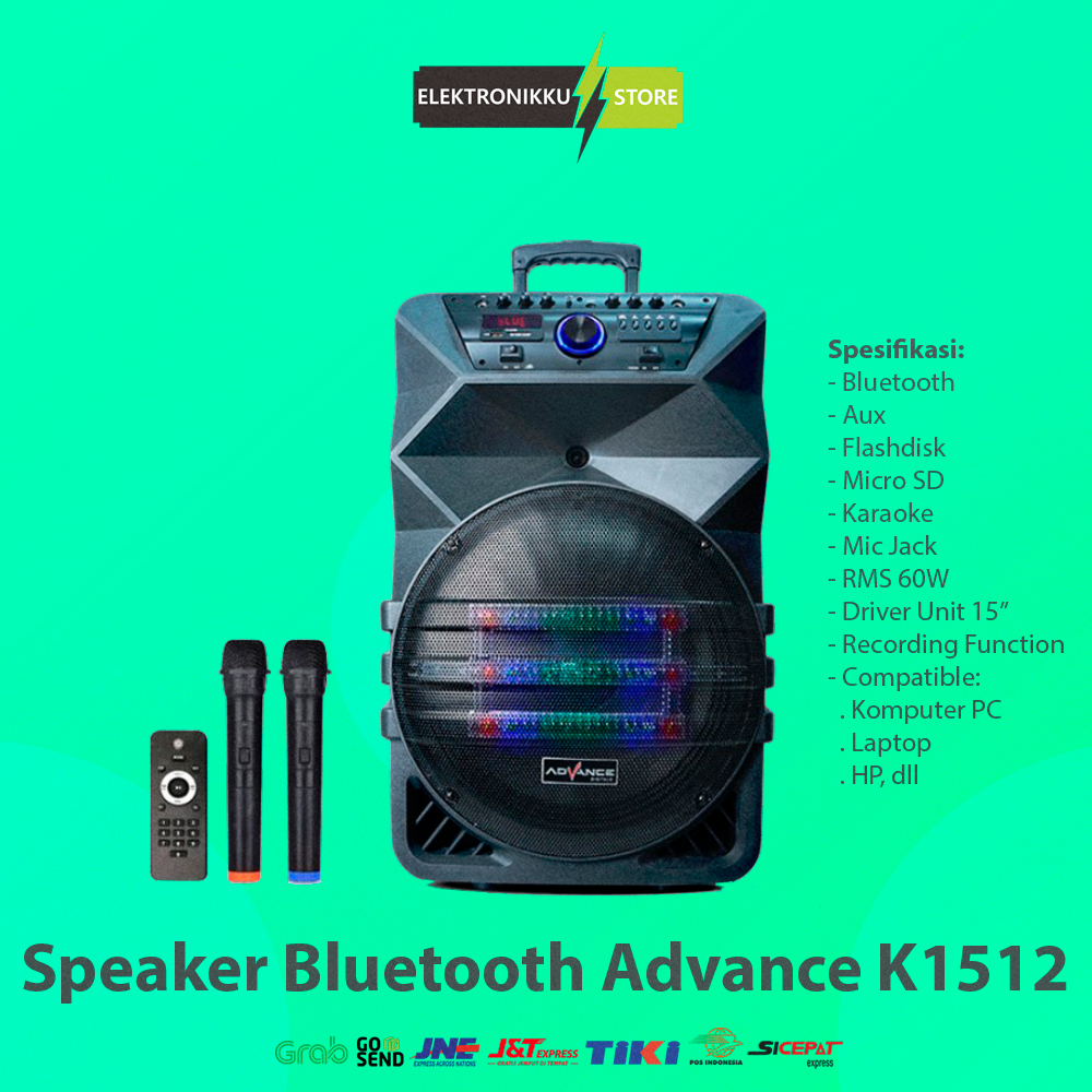 Jual Speaker Advance K1512 Bluetooth Aktif Komputer PC Laptop HP Karaoke | Shopee Indonesia