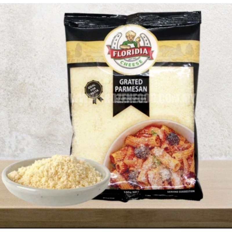 Jual FLORIDIA Cheese Grated Parmesan 100g (halal) | Shopee Indonesia