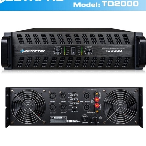 Jual Power Amplifier Zetapro TD2000 / TD 2000 / TD-2000 Original | Shopee Indonesia