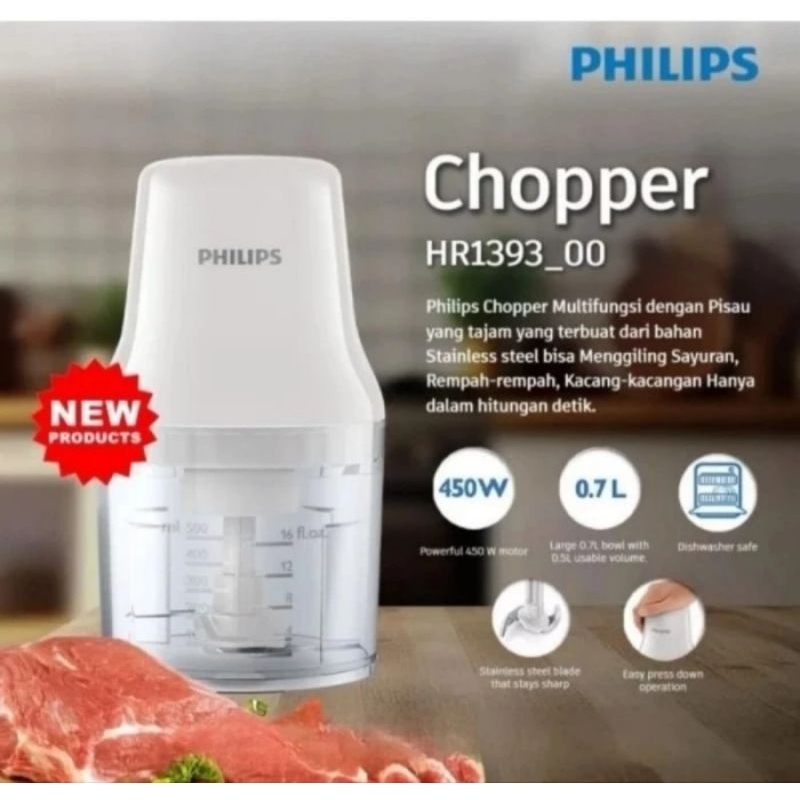 Jual PHILIPS HR 1393/00 - ID DAILY CHOPPER GARANSI RESMI | Shopee Indonesia