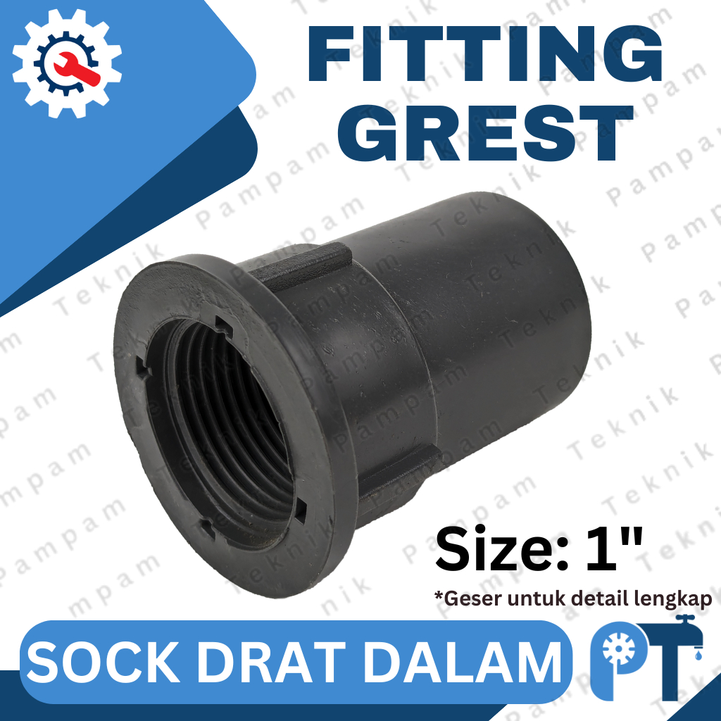 Jual SDD 1 AW Grest - Sock drat dalam 1" x 1" sok derat dalam 1 inch ...