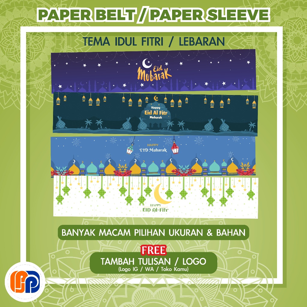 Jual PAPER BELT/PAPER SLEEVE/LABEL PACKAGING HAMPERS RAMADHAN IDUL ...