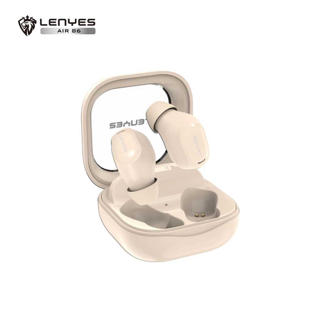 Jual LENYES AIR 86 Wireless Headset Bluetooth 5.3 Smart Touch Earphone ...