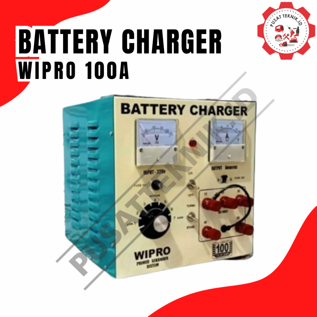 Jual BATTERY CHARGER WIPRO 100A BATTERY CHARGER ACCU 100A WIPRO PUSAT ...