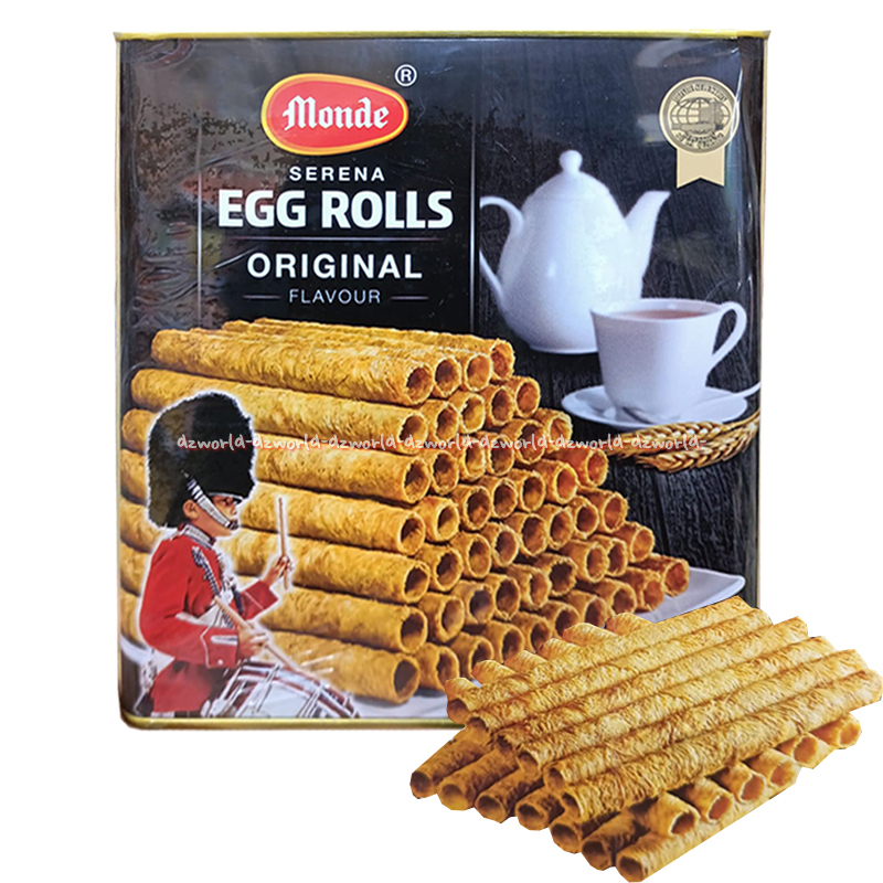 Jual Monde Egg Roll 600gr Kemasan Kaleng Wafer Eggroll Serena Monde ...