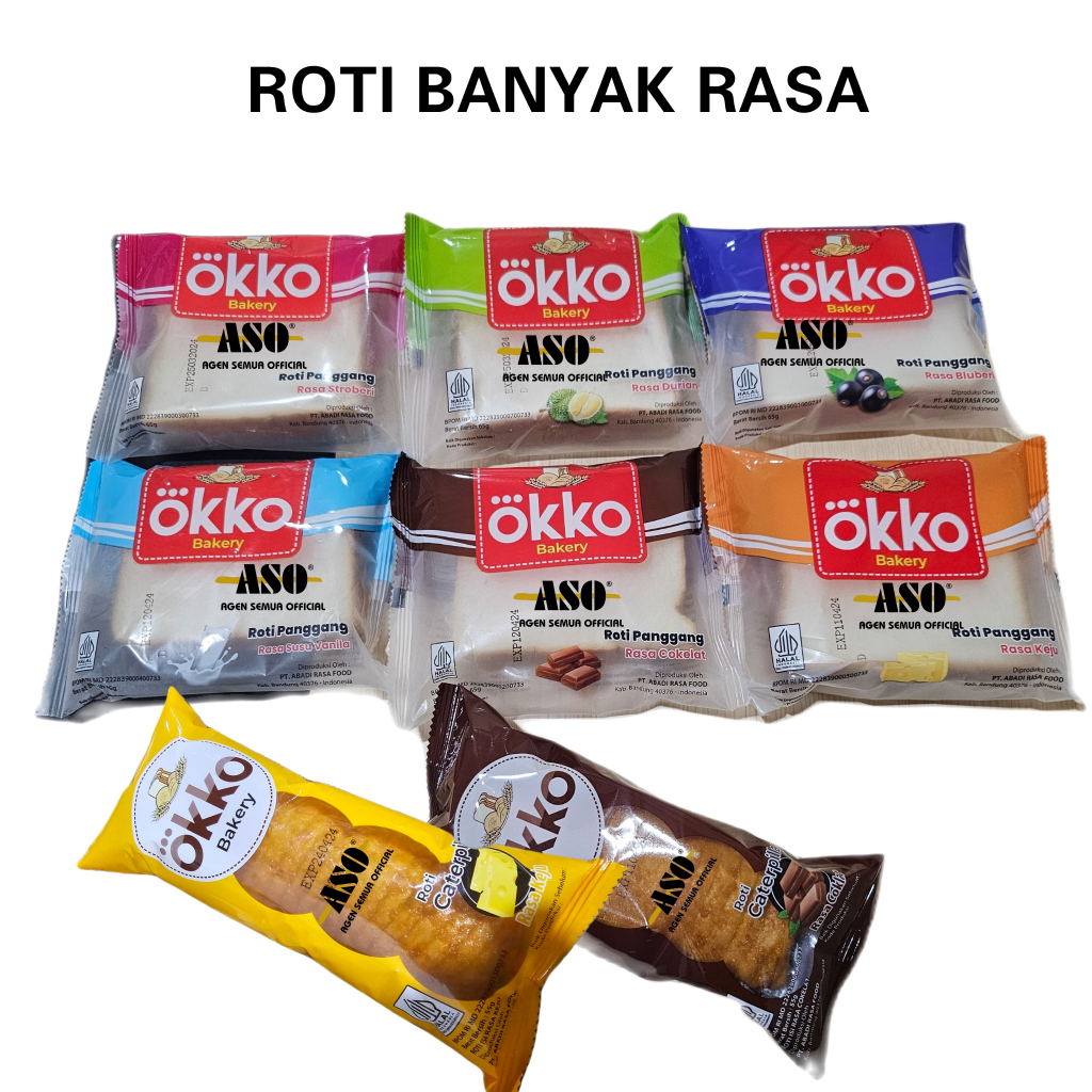 Jual ROTI PANGGANG OKKO 65gr BANYAK RASA | Shopee Indonesia