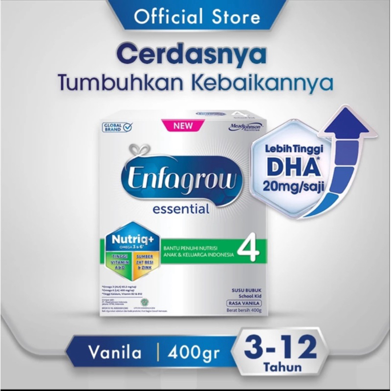 Jual ENFAGROW ESSENTIAL 4 VANILA 400gram | Shopee Indonesia