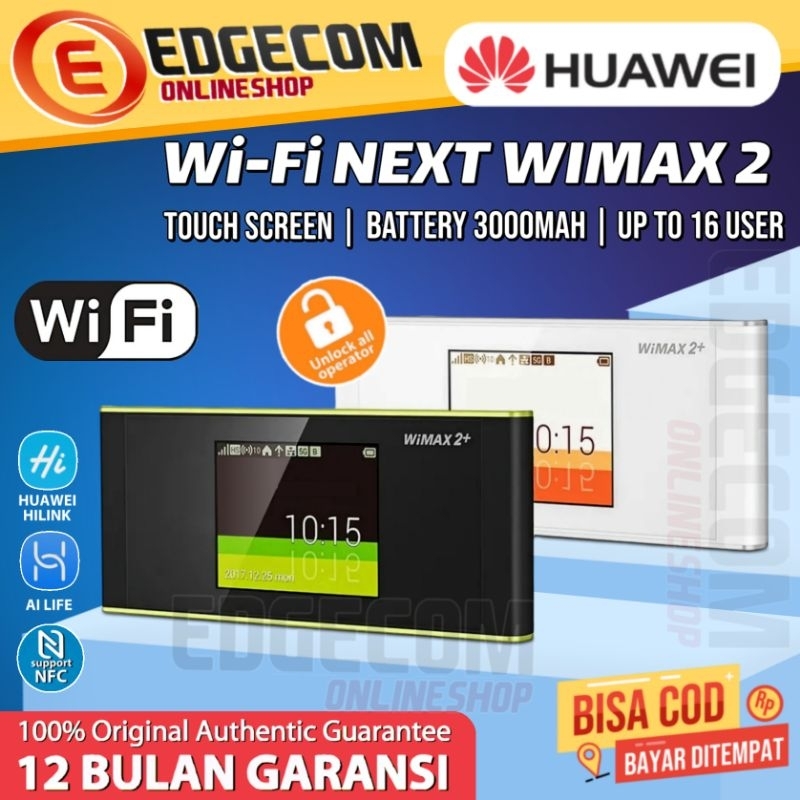 Jual Huawei Modem 4G LTE WiFi Elite 5 / Elite 6 Wimax 2+ Portable Mifi Touchscreen Support all ...