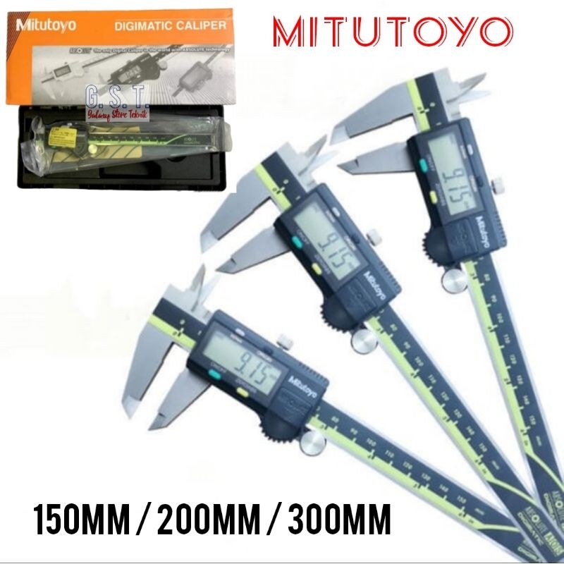 Jual Sigmat Mitutoyo Vernier Caliper Digital 6" 8" 12" 150MM 200MM 300MM MITUTOYO | Shopee Indonesia
