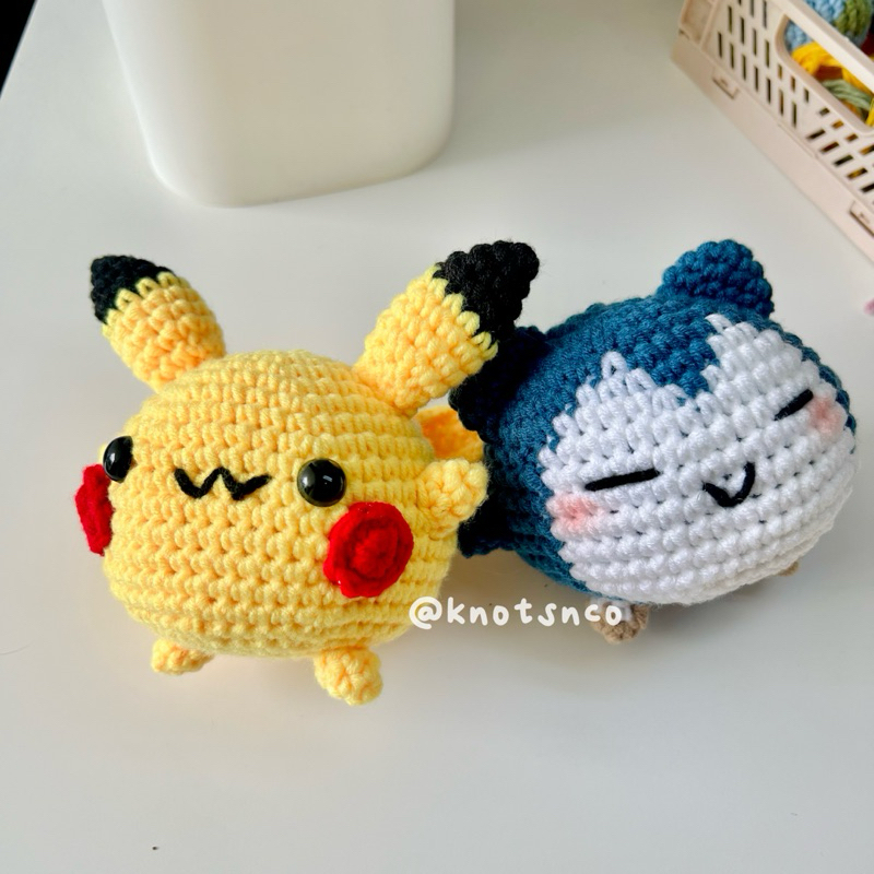 Jual Pokemon Crochet | Pikachu | Snorlax | Boneka Rajut | Boneka ...