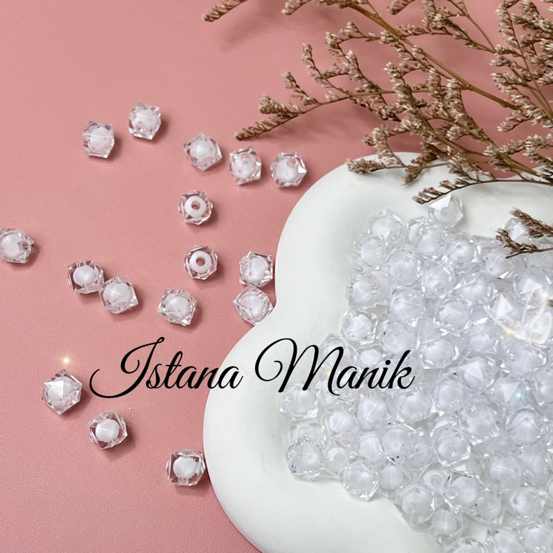 Jual Manik Mote Crystal Ceko Manik Kristal bola dunia bahan kerajinan ...