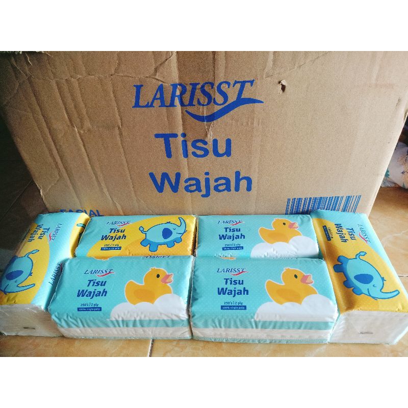 Jual LARISST Facial Tissue 2 Ply 250 Sheet | Shopee Indonesia