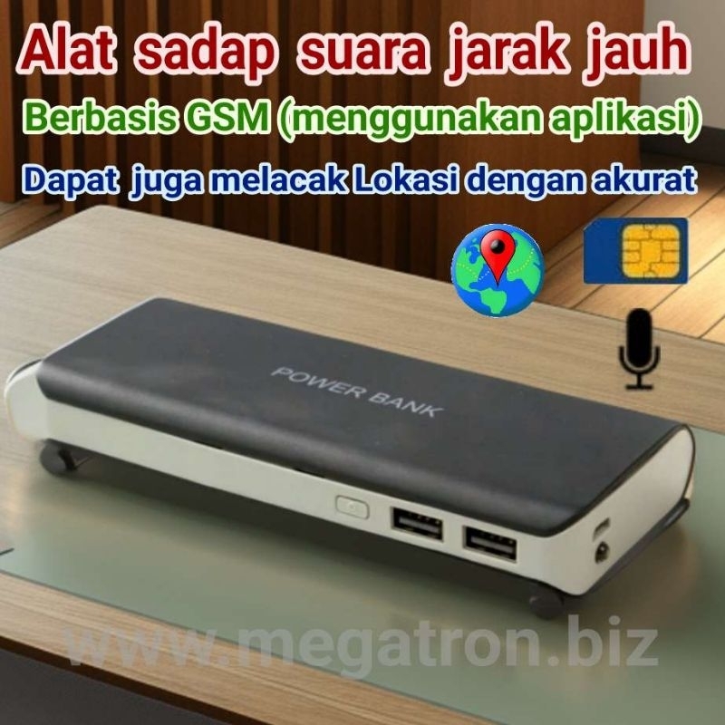 Jual Alat sadap suara jarak jauh model Powerbank - pakai GSM simcard ...
