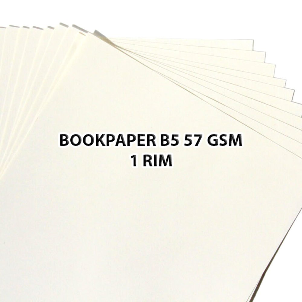 Jual Bookpaper B5 57 Gsm 1 rim / Kertas Book Paper 57 gsm Ukuran B5 ...