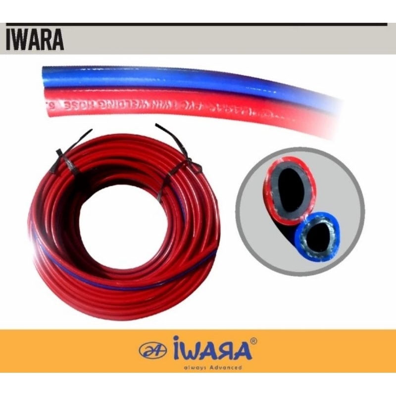 Jual Selang Las Double Oxygen LPG Selang Blander Iwara | Shopee Indonesia
