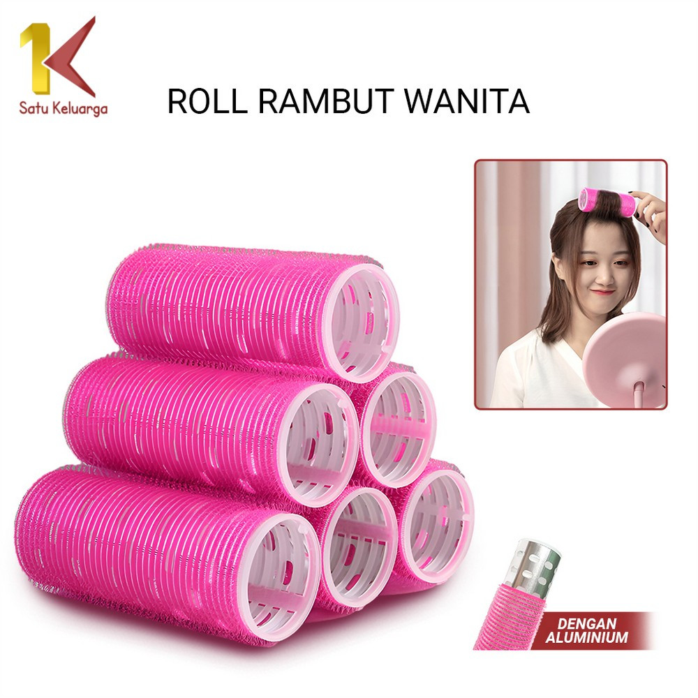 Jual Satu Keluarga Roll Rambut Besar Wanita With Aluminium C1029 Curly ...