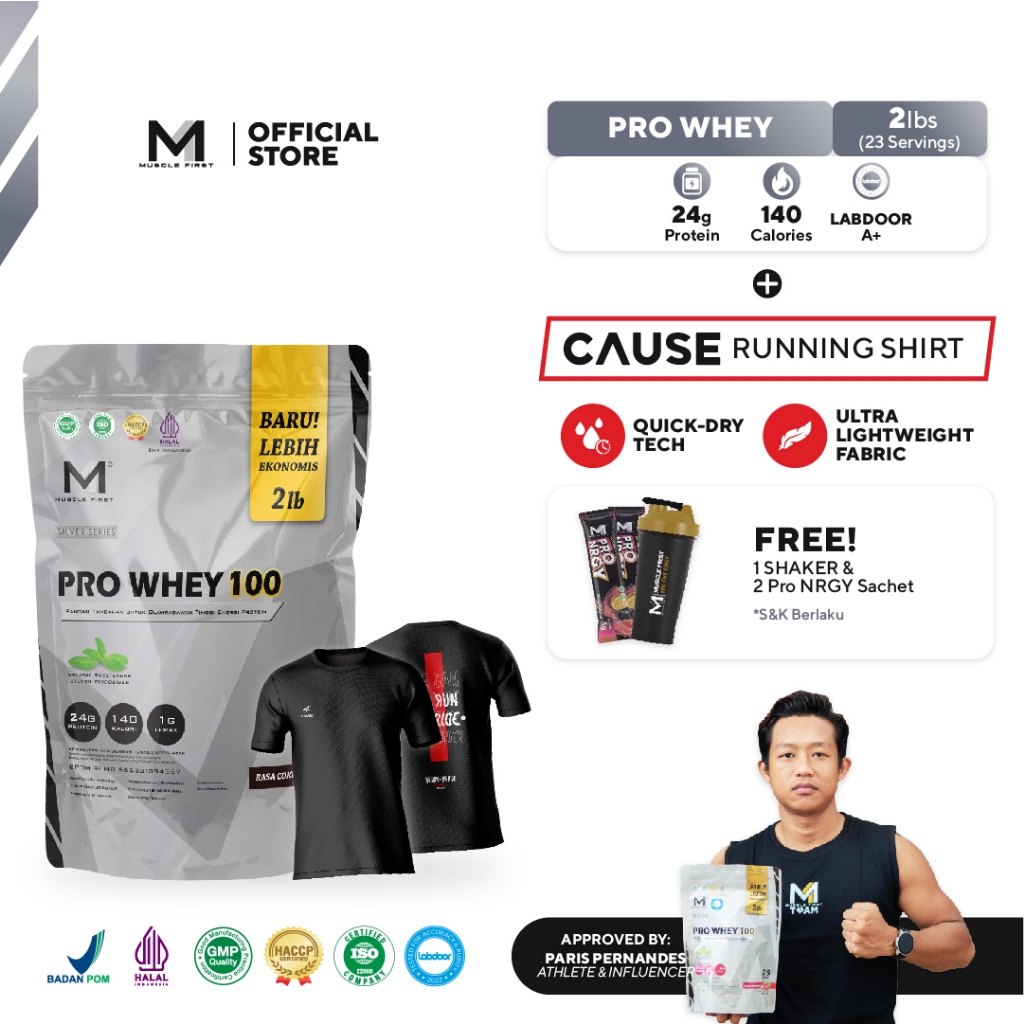 Jual MUSCLE FIRST Pro Whey 100 2lbs/900gr - Whey Protein Suplemen ...