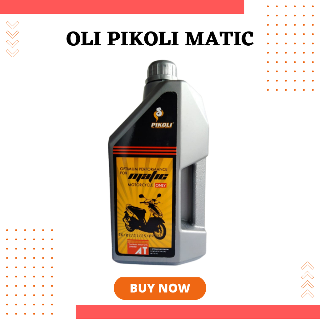 Jual Oli Pikoli Matic 10W-30 Ukuran 800Ml Original Murah Untuk Motor ...