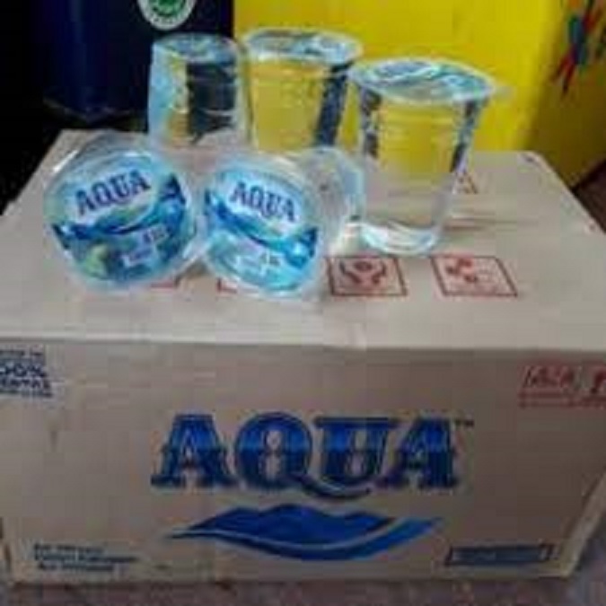 Jual AQUA Gelas 1 Karton | 48 Cup x 220 ml | Putih Kemasan Kardus Dus ...